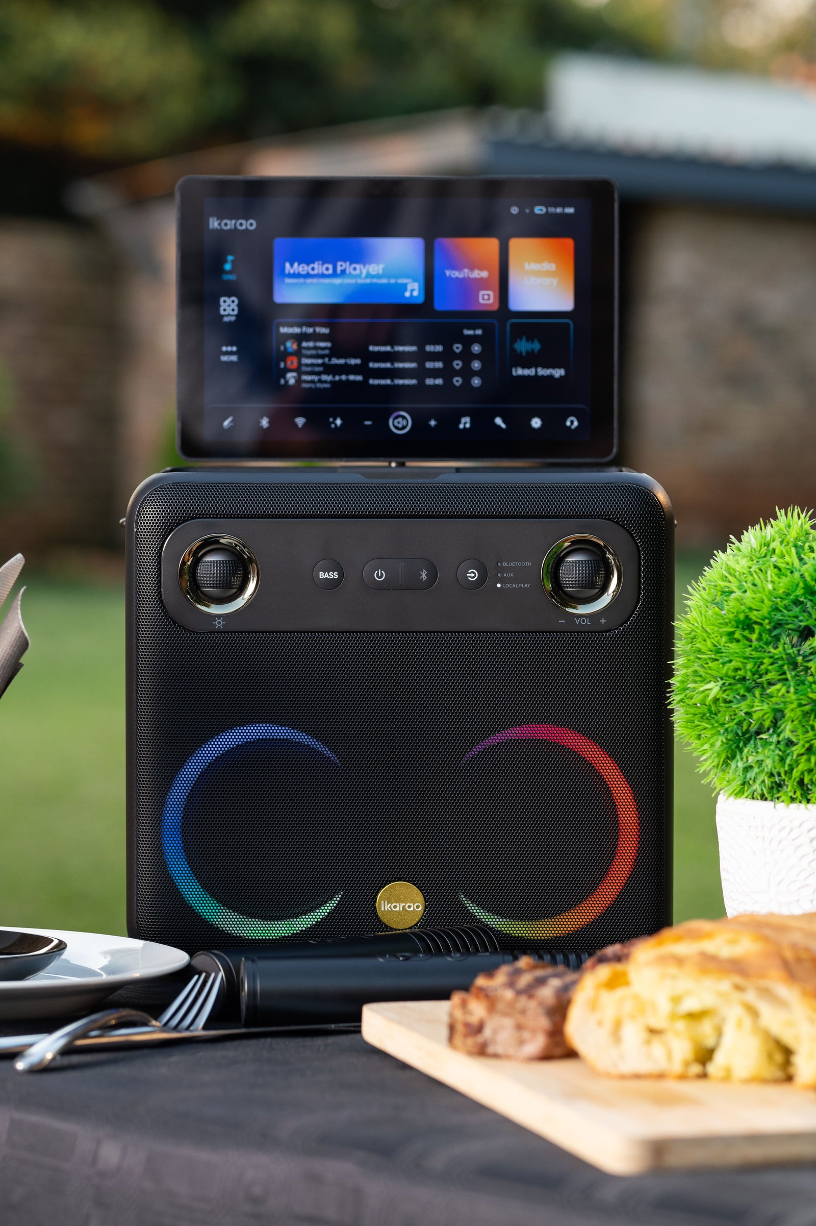 Break X2 - Portable Wireless Karaoke Machine with Lyrics & Screen ...