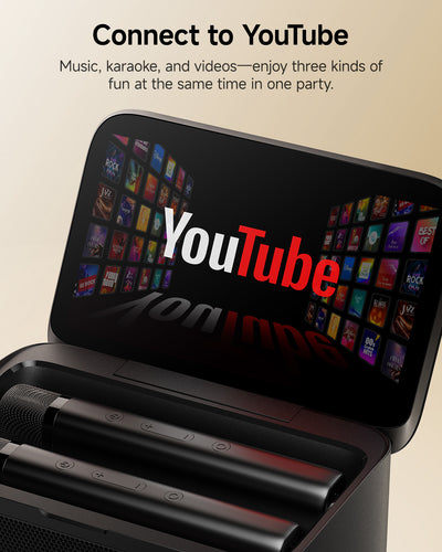 Ikarao Shell S3 - Portable Karaoke Machine with 7-Inch Touchscreen ...